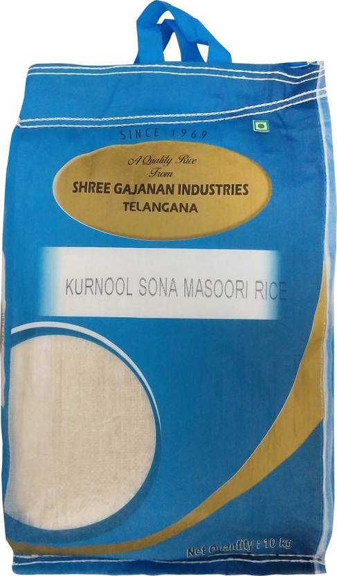 Shree Gajanan Industries Kurnool Sona Masoori Rice Price in India - Buy ...