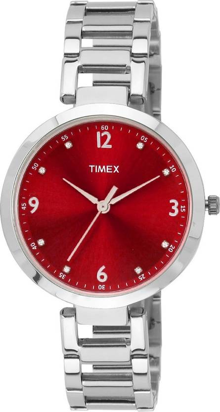 TIMEX Red-Dial Analog Watch - For Women - Buy TIMEX Red-Dial Analog ...