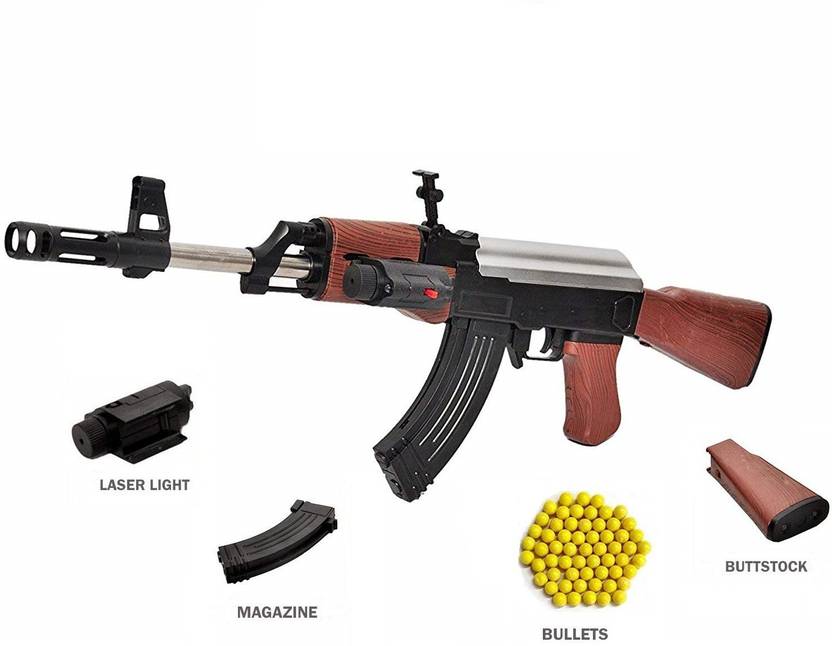ACR TRADE AK47 Toy Gun with Laser Light and 200 Bullets Guns & Darts ...