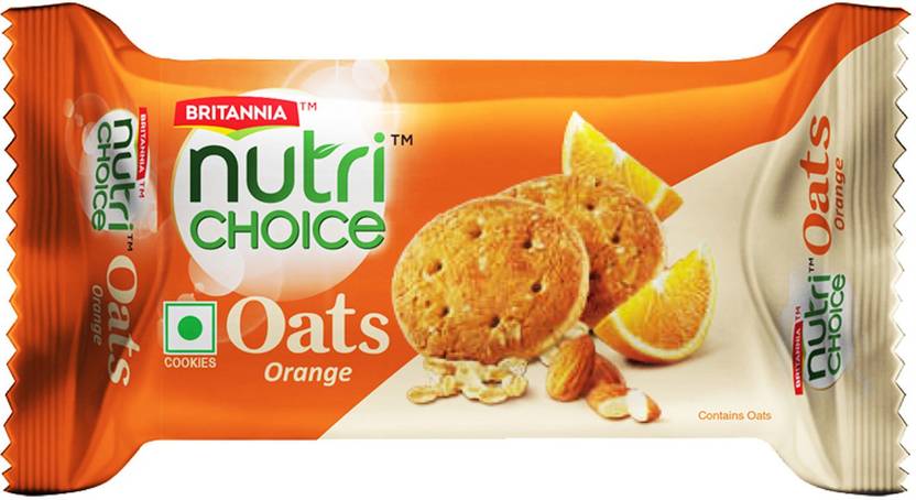 BRITANNIA NutriChoice Oats Cookies Orange Almond Price in India - Buy ...