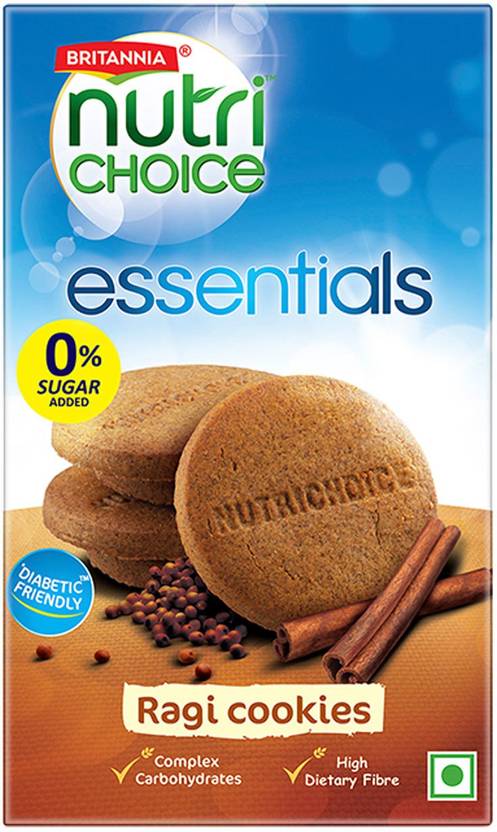 BRITANNIA NutriChoice Essentials Ragi Cookies (No Added Sugar ...