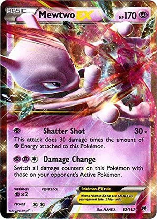 POKEMON Mewtwo-EX (62/162) - XY BREAKthrough - Holo - Mewtwo-EX (62/162 ...