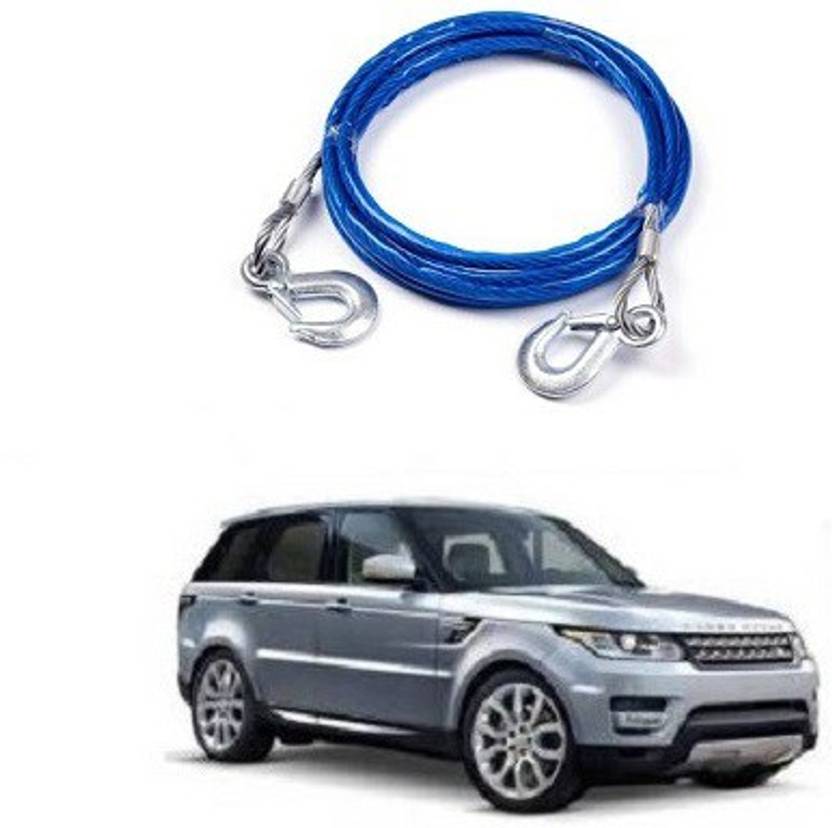 ACCESSOREEZ 4 tons Steel Wire Tow Cable Tow Strap Towing Rope with ...