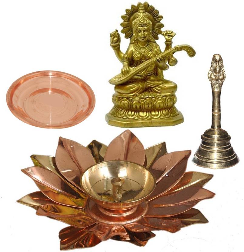 OgCombo 100% Premium finish 1PS Pittal Hindu Devi Maa Saraswati Statue ...