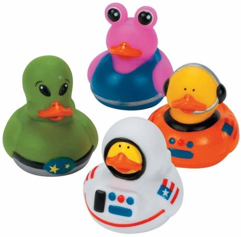 Fun Express 12 Astronaut Space Alien Rubber Ducks Bath Toy - 12 ...