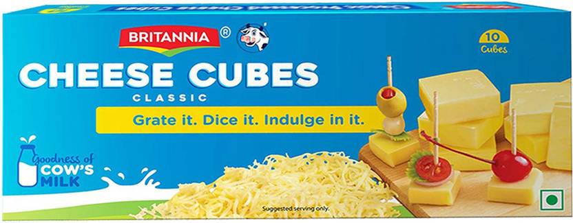 BRITANNIA Classic Processed cheese Cubes Price in India - Buy BRITANNIA ...