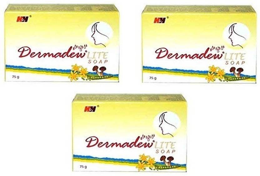 Dermadew Lite Soap (Pack Of 3*75 GM) 225 GM - Price in India, Buy ...