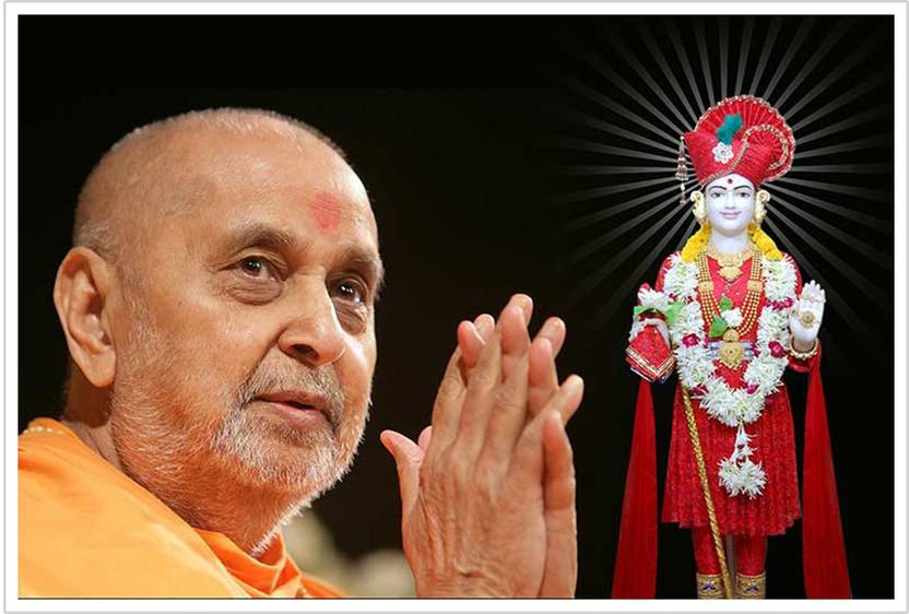 Pramukh Swami Swaminarayan Religious BAPS Paper Poster Paper Print ...