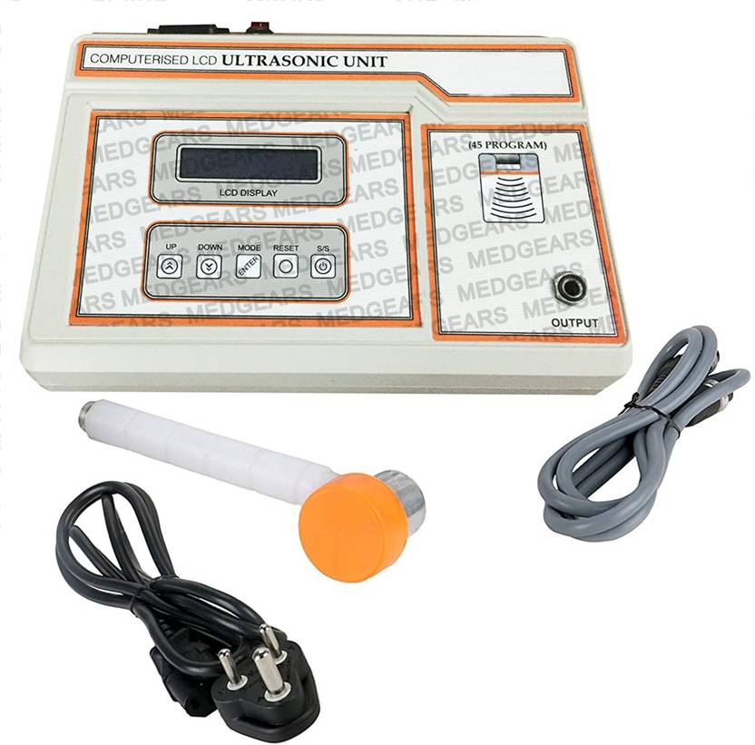 MEDGEARS Physiotherapy Computerised LCD Ultrasonic Unit with 45 Program ...