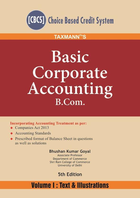 Taxmann's Basic Corporate Accounting(CBCS)(B.Com)(Set of 2 Volumes)(5th ... Taxmann's Basic Corporate Accounting(CBCS)(B.Com)(Set of 2 Volumes)(5th ...
