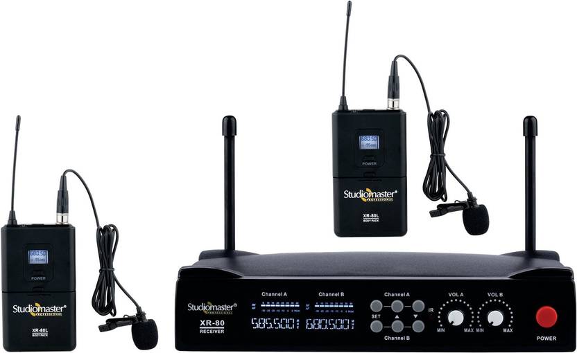 Studiomaster XR-80LL dual collar wireless microphone Microphone ...