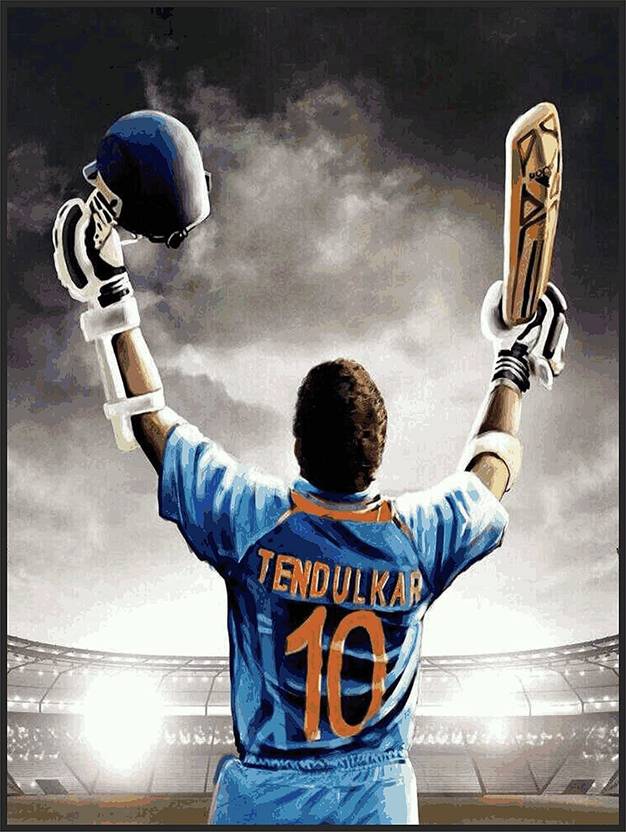 Sachin Tendulkar Wall Posters For Bedroom Living Room Office 3D Poster ...