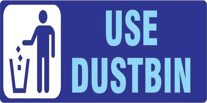 imbue Use Your Dustbin Emergency Sign Price in India - Buy imbue Use ...
