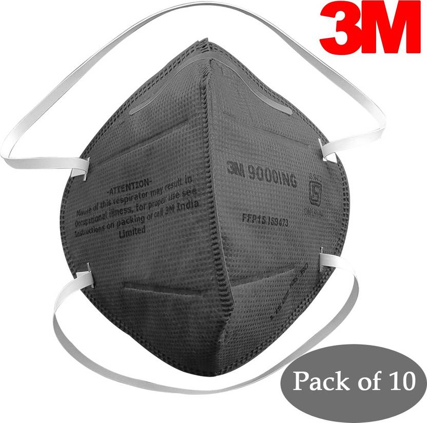 3M 9000ING Dust/Mist Respirator, BIS P1, 1000/CS | ISI Approved PM2.5 ...