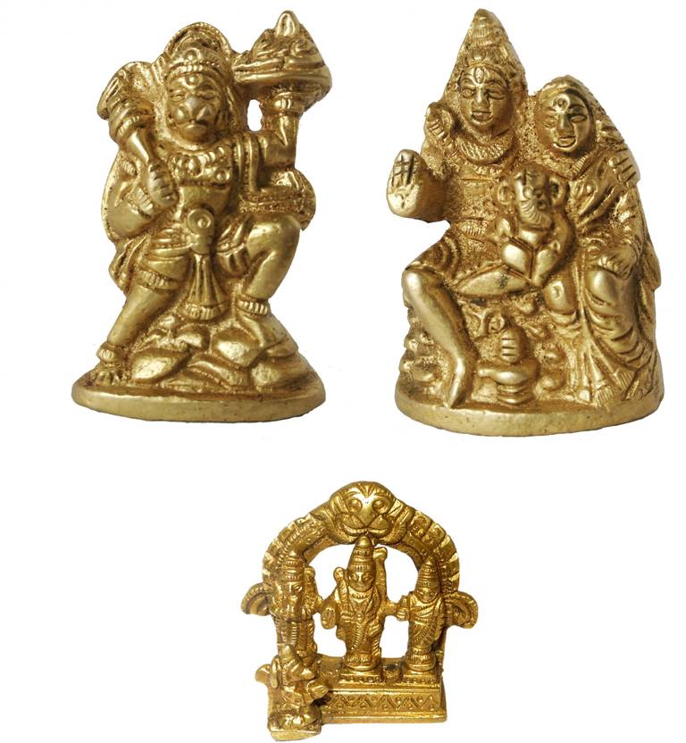 Shriram Traders Brass Lord Hanuman/BajrangBali, Shiv Parivar (Shiva ...