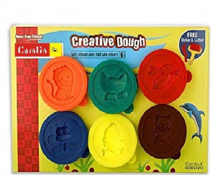 Camlin Camel Kokuyo Creative Dough - 6 Shade with Roller Art Clay Price ...