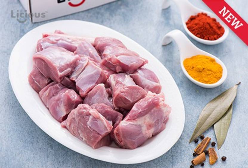 Licious Goat Curry Cut (Shoulder Chaamp Puth - 11 to 14 pieces) , 500 g ...