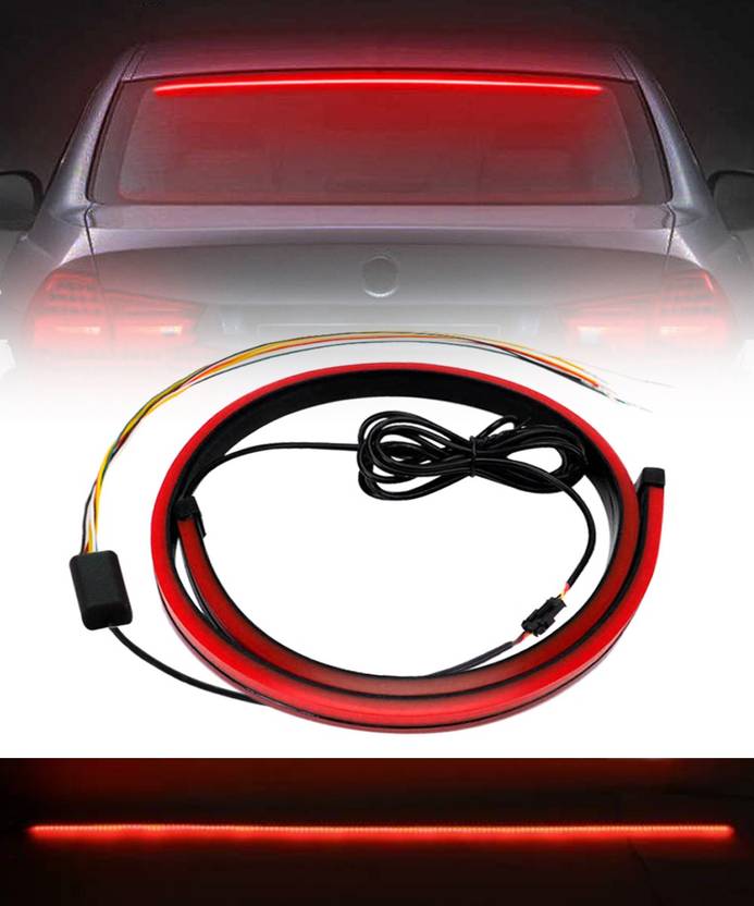 FABTEC Car LED 90 cm Rear Windshield Third Break Strip Light Stop ...