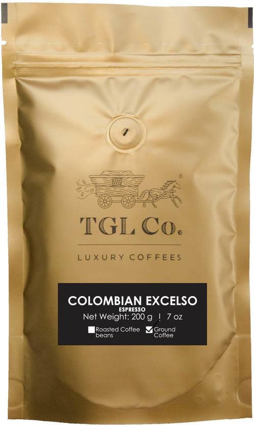TGL Co. Colombian Excelso Roasted Coffee Espresso Fine Grind Coffee ...