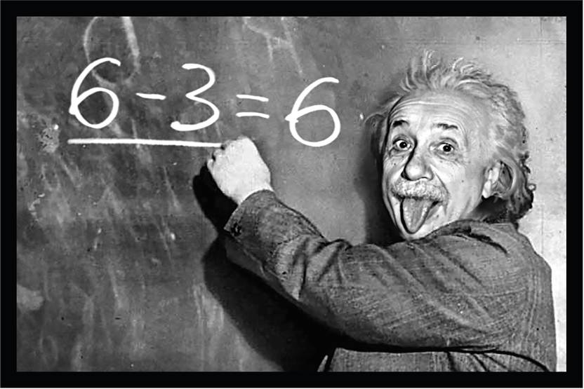 Albert Einstein Poster with Frame F-41 Paper Print - Quotes ...