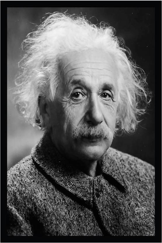 Albert Einstein Poster with Frame F-8 Paper Print - Quotes & Motivation ...