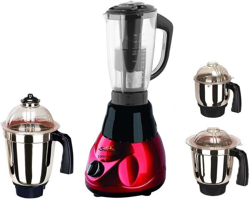 Su-Mix Mixer Juicer Grinder with 4 Jar (1 Juicer Jar with filter , 1 ...