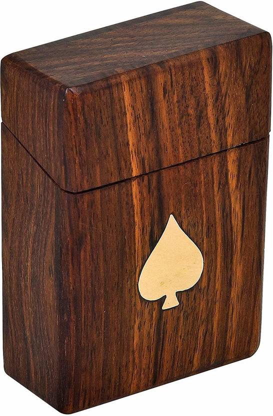 Flipkart.com | ZYNTIX Handmade Wooden Playing Card Deck Holder Cards ...