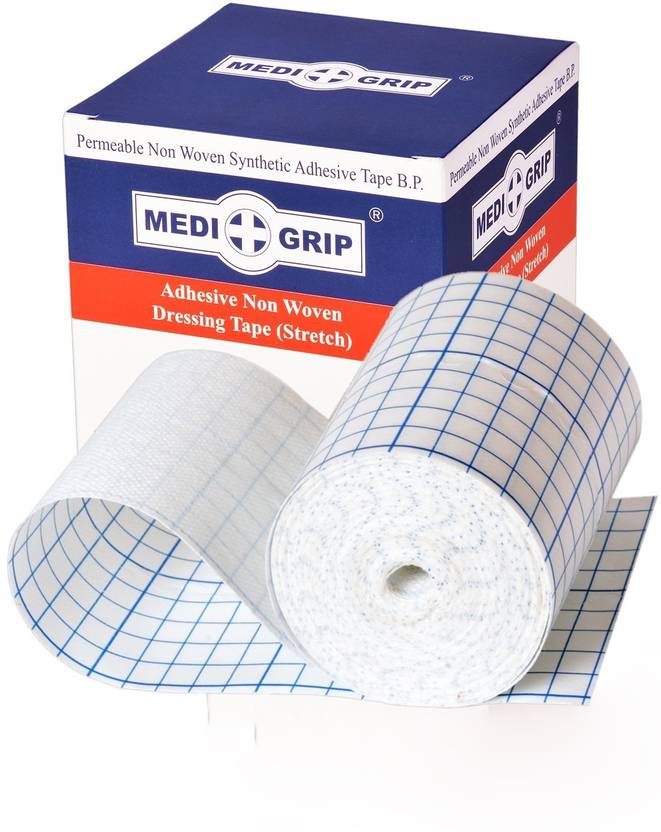 Medigrip Dressing Tape (Stretch) 10 cm x 2 m (Pack of 10 rolls) Non ...