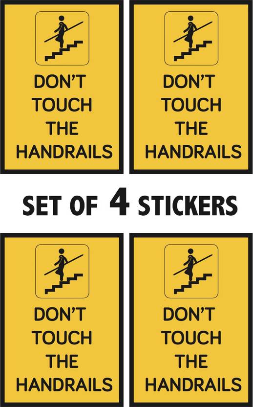 urboii DONT TOUCH HANDRAIL Emergency Sign Price in India - Buy urboii ...