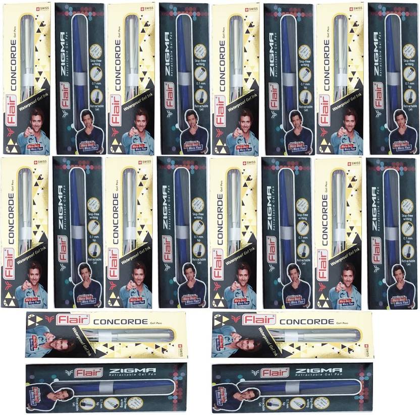 flair-10-flair-zigma-gel-pen-10-flair-concorde-gel-pen-ball-pen-buy