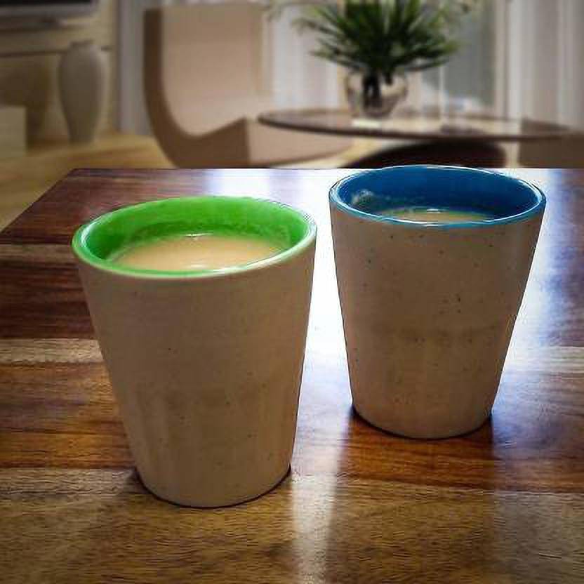 Fluemart Pack of 6 Ceramic Cutting Chai Traditional Desi Chai Tapri ...