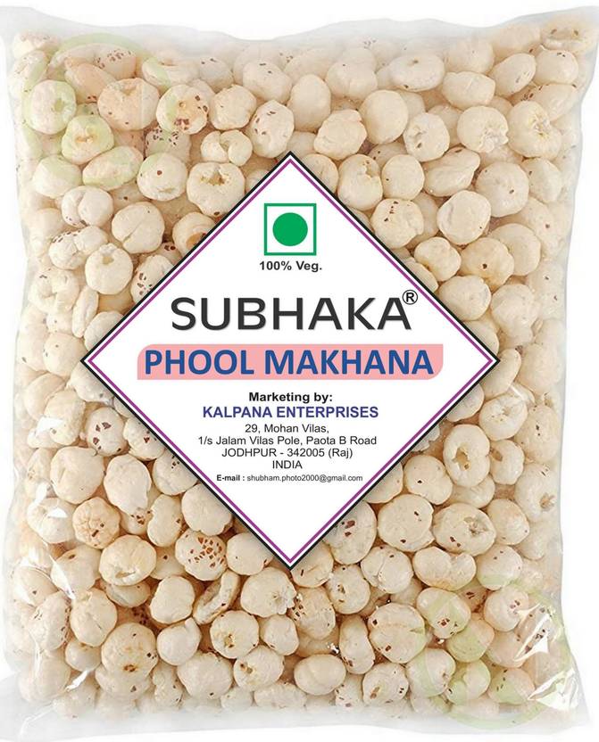 SUBHAKA Phool Makhana Gorgon Nut Puffed / FOX NUTS Phool Makhana Price in India - Buy SUBHAKA ...