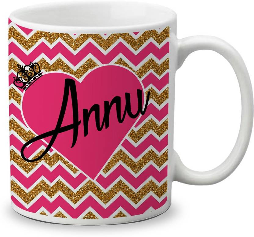 Ts Zone Beautiful Annu Name Pink And Yellow Pattern Design Printed Coffee Best Ts For