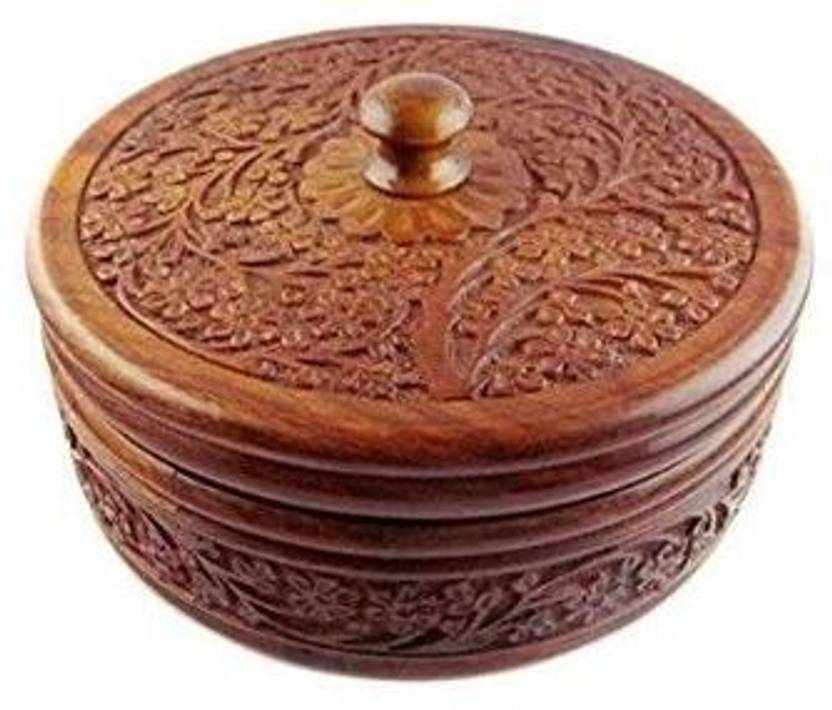 pahadi lala Best Quality Sheesam Wooden Chappati Box Casserole, HotPot ...