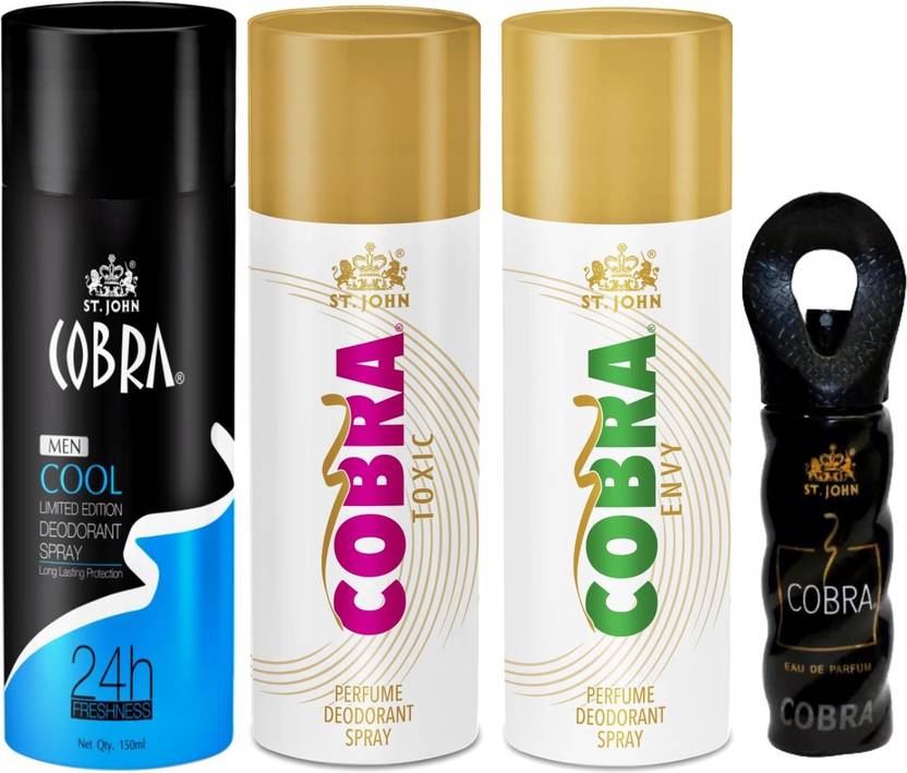 ST.JOHN Cobra Deo Cool & Envy & Toxic + Cobra Perfume 30ml Price in ...
