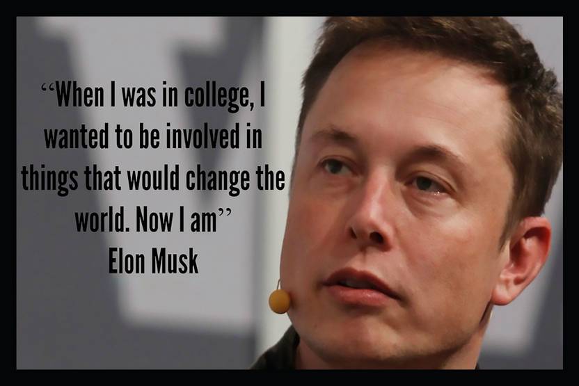 Elon Musk Poster with Frame F-18 Paper Print - Quotes & Motivation ...