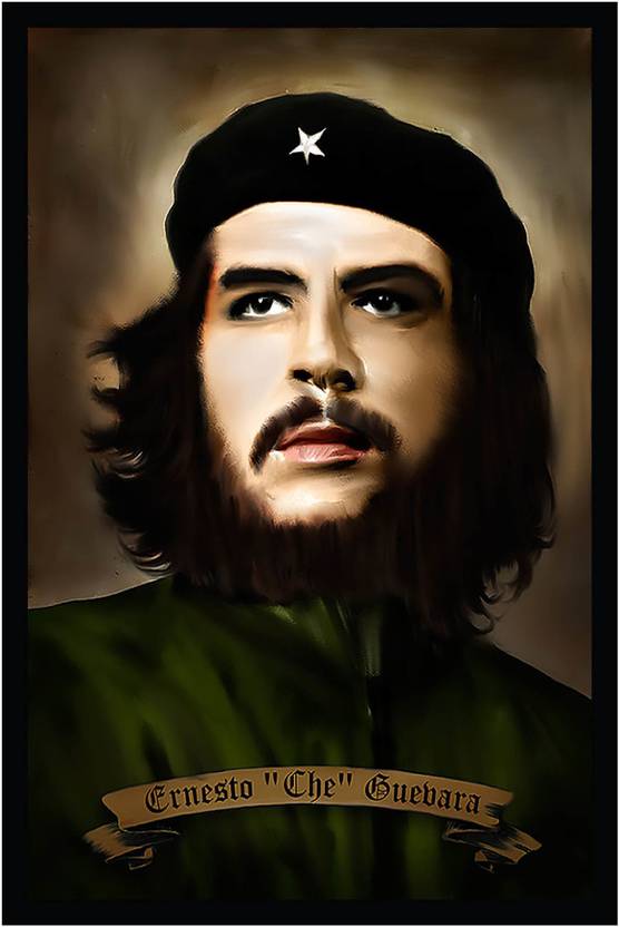 Che Guevara Poster with Frame F-23 Paper Print - Personalities posters ...