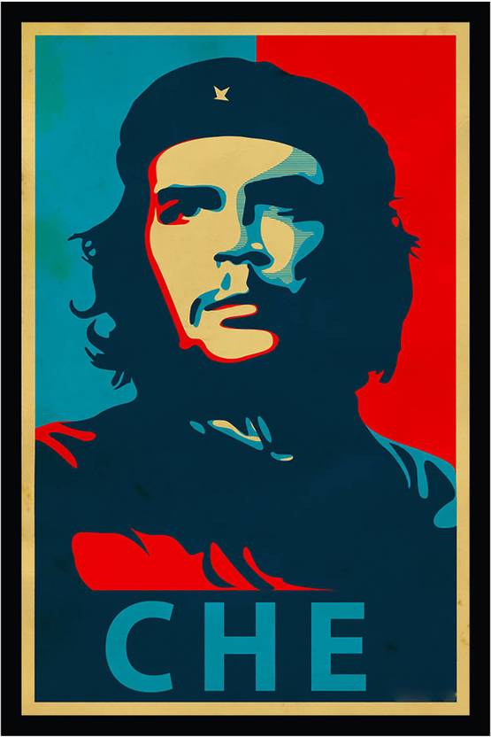 Che Guevara Poster with Frame F-18 Paper Print - Personalities posters ...