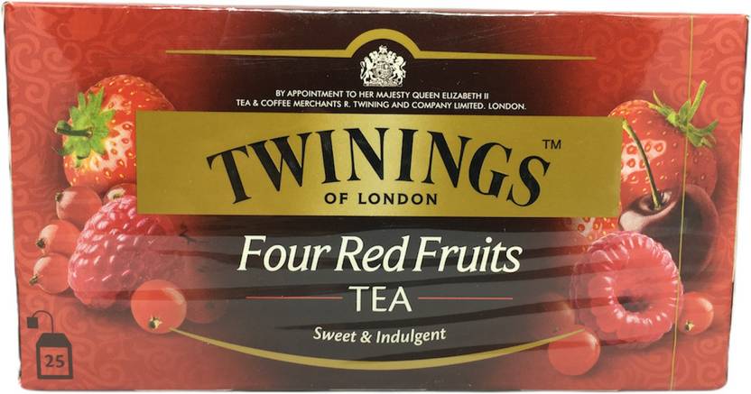 TWININGS of London Four Red Fruits Tea Imported 50G Mixed Fruit Tea ...