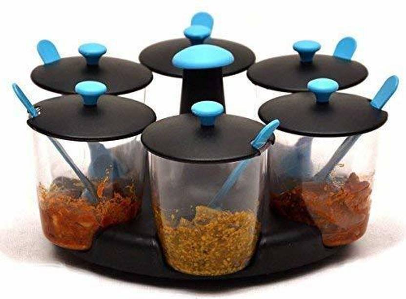 KIYAN ENTERPRISES 360° Revolving Plastic Multipurpose Aachar Pickle ...