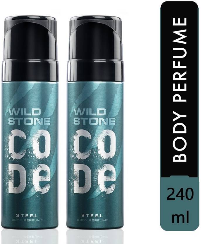 Wild Stone Code Steel - 120ml each - S03 Body Spray - For Men - Price ...