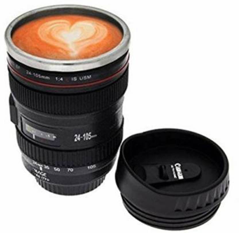 NKSHOP CAMERA LENS SHAPED COFFEE MUG Plastic, Stainless Steel Coffee ...