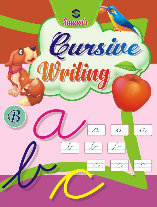 Cursive Writing B KG English Alphabet Writing Books For Kids, Early ...