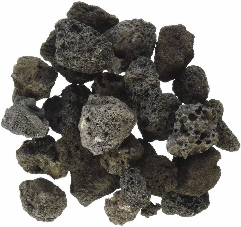 UNIQ WORLD Black Grey Lava Natural Pumice Volcano Rocks (7 Kg, 5-15 ...