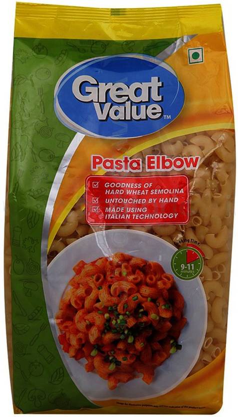 Great Value 100% Elbow Pasta (Macaroni) 1 kg Macaroni Pasta Price in ...