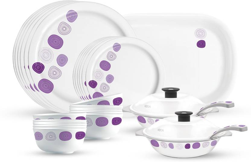MILTON Pack of 31 Melamin Lissome Round Melamine Dinner Set Price in ...