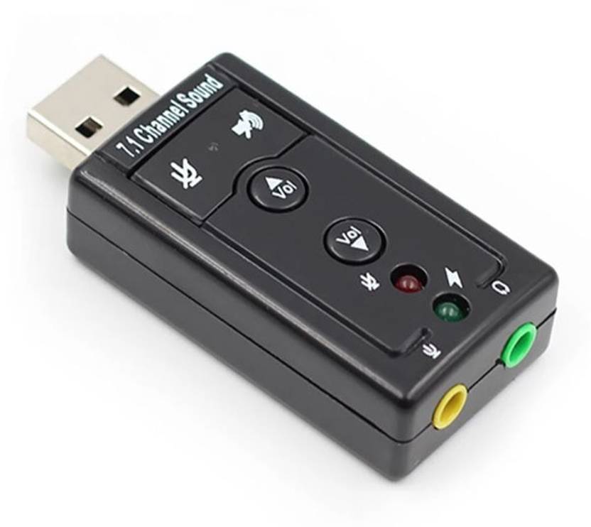 WEBDOO INFOTECH USB Audio Sound Card USB 2.0 Mic Speaker Audio Headset ...