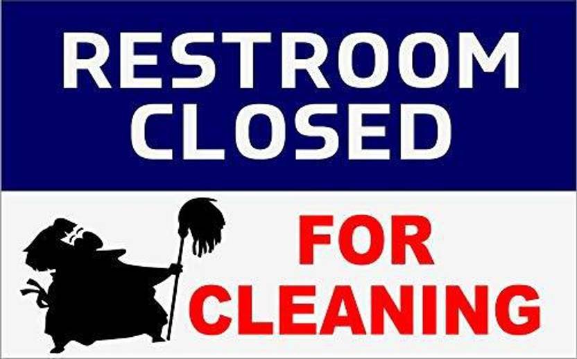Signkart Restroom Closed for Cleansing Emergency Sign Price in India ...