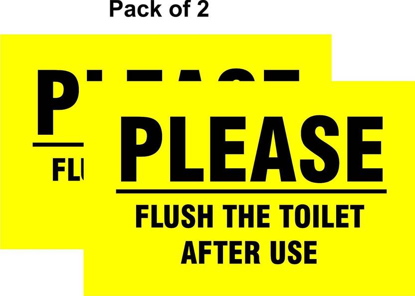 Signkart Flush After Use Emergency Sign Price in India - Buy Signkart ...