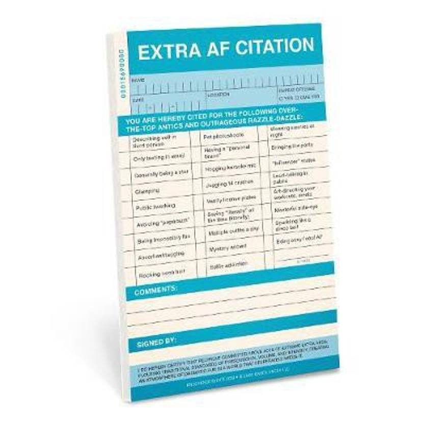 Knock Knock Extra AF Sticky Citation Pad: Buy Knock Knock Extra AF ...